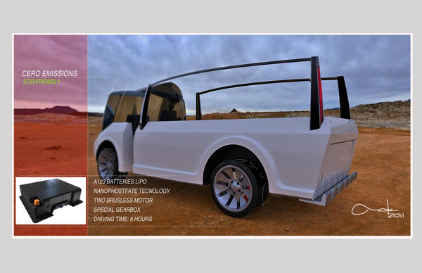 Design: Safe truck Back Pack Truck