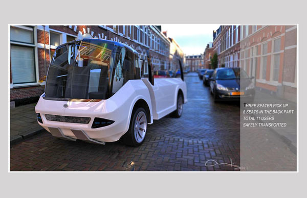 Design: Safe truck Back Pack Truck